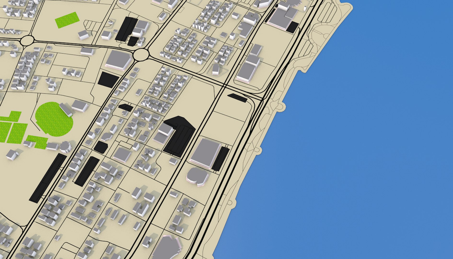 3D Kuwait Streets Mapping Model - TurboSquid 1378120