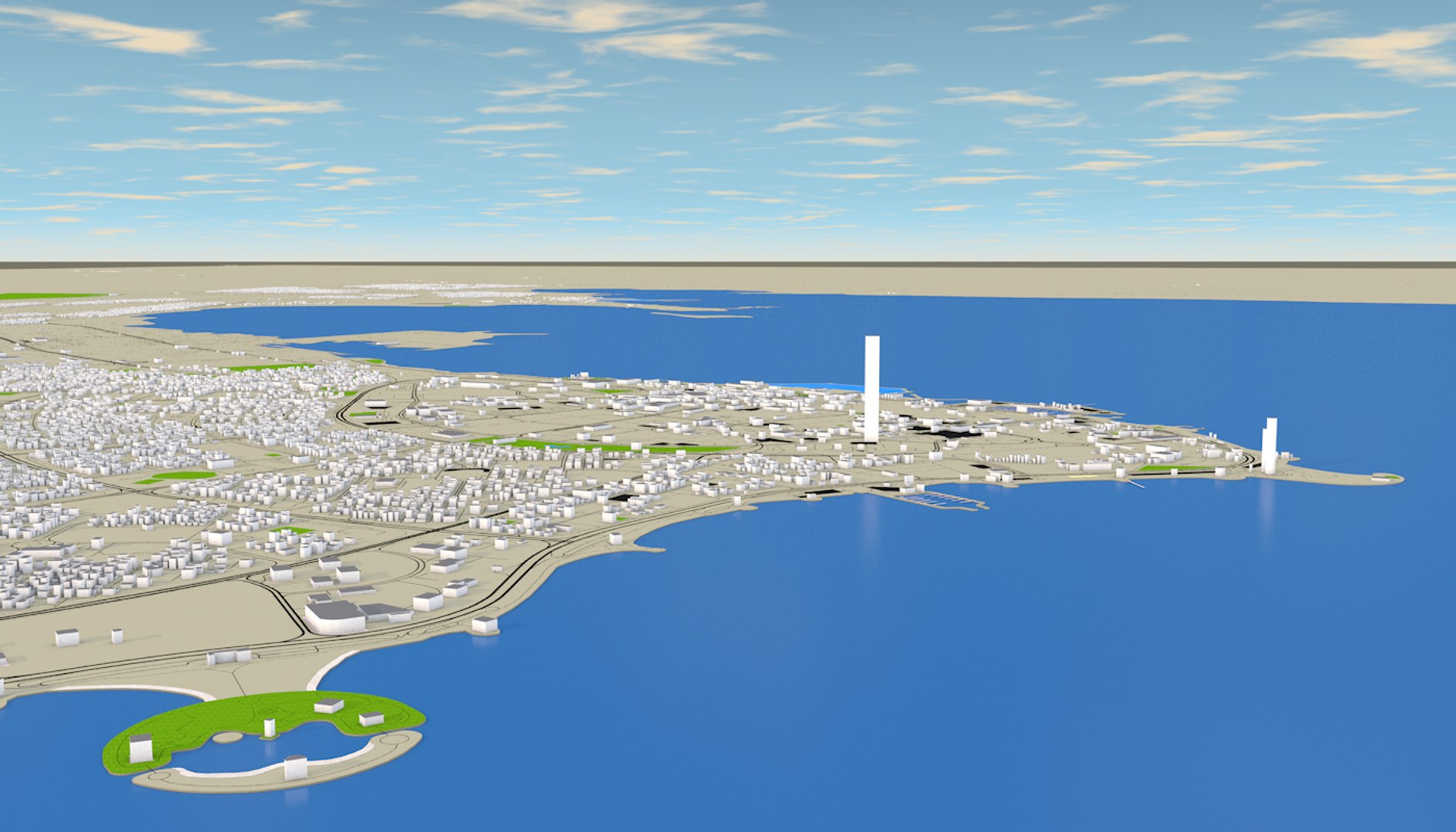 3D Kuwait Streets Mapping Model - TurboSquid 1378120