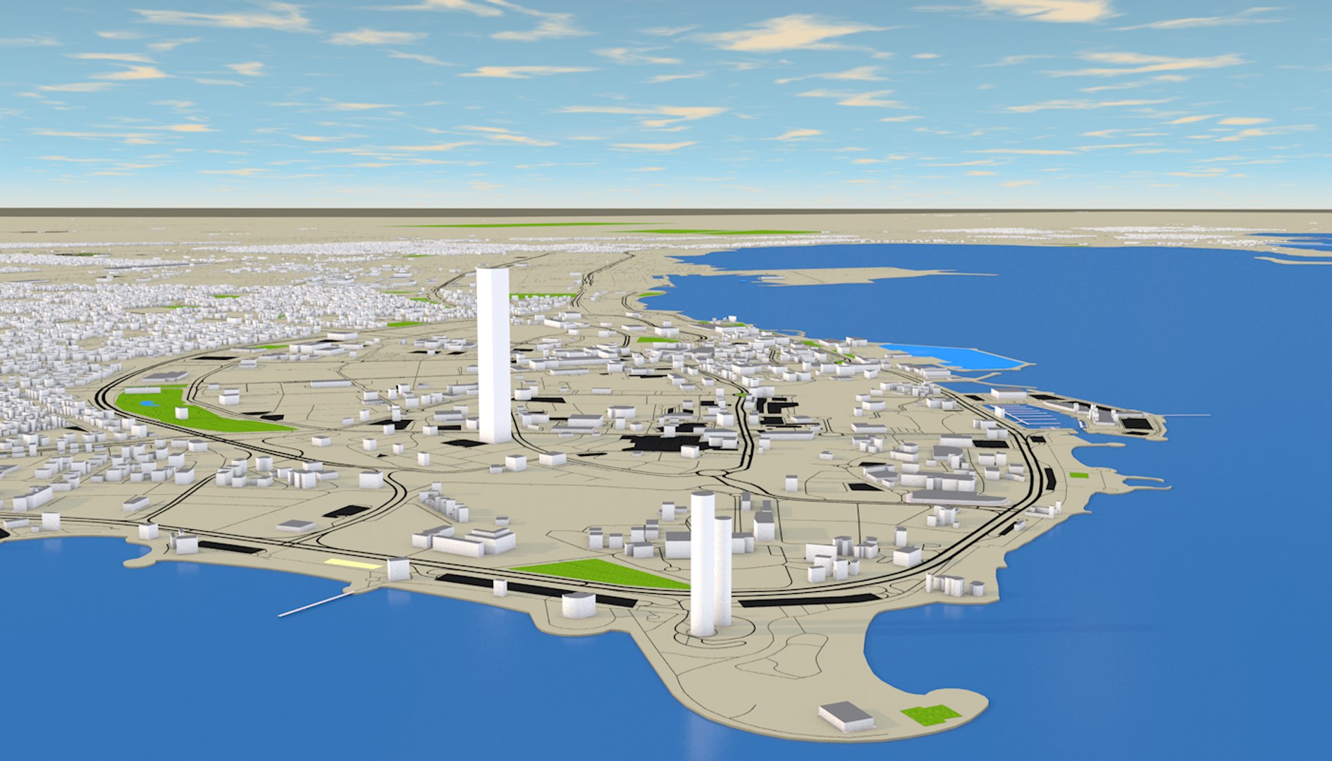 3D Kuwait Streets Mapping Model - TurboSquid 1378120