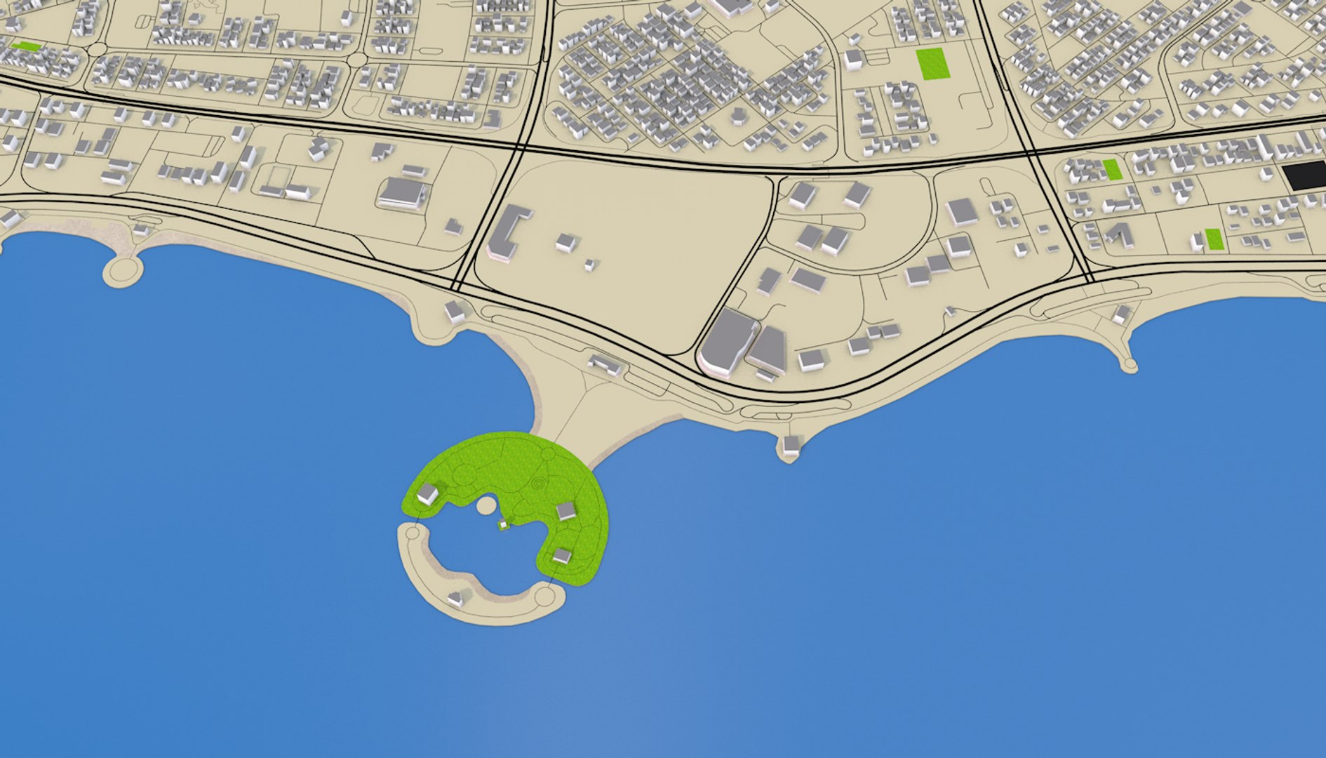 3D Kuwait Streets Mapping Model - TurboSquid 1378120