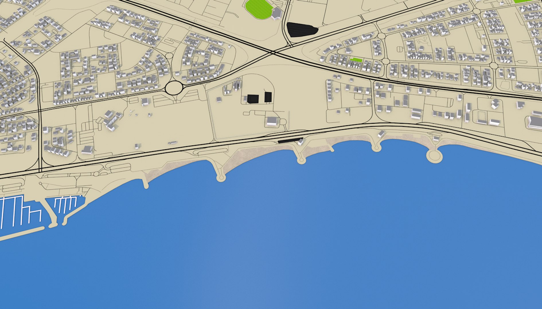 3D Kuwait Streets Mapping Model - TurboSquid 1378120