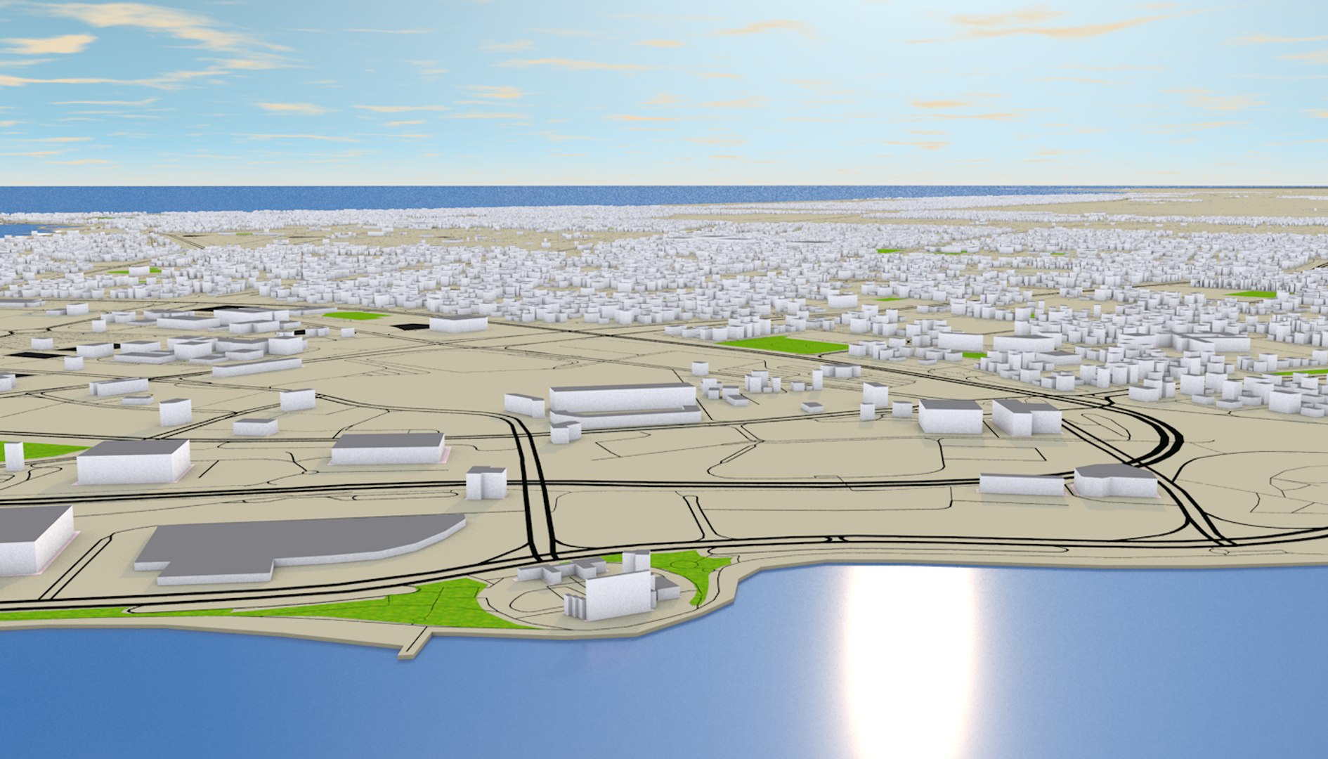 3D Kuwait Streets Mapping Model - TurboSquid 1378120