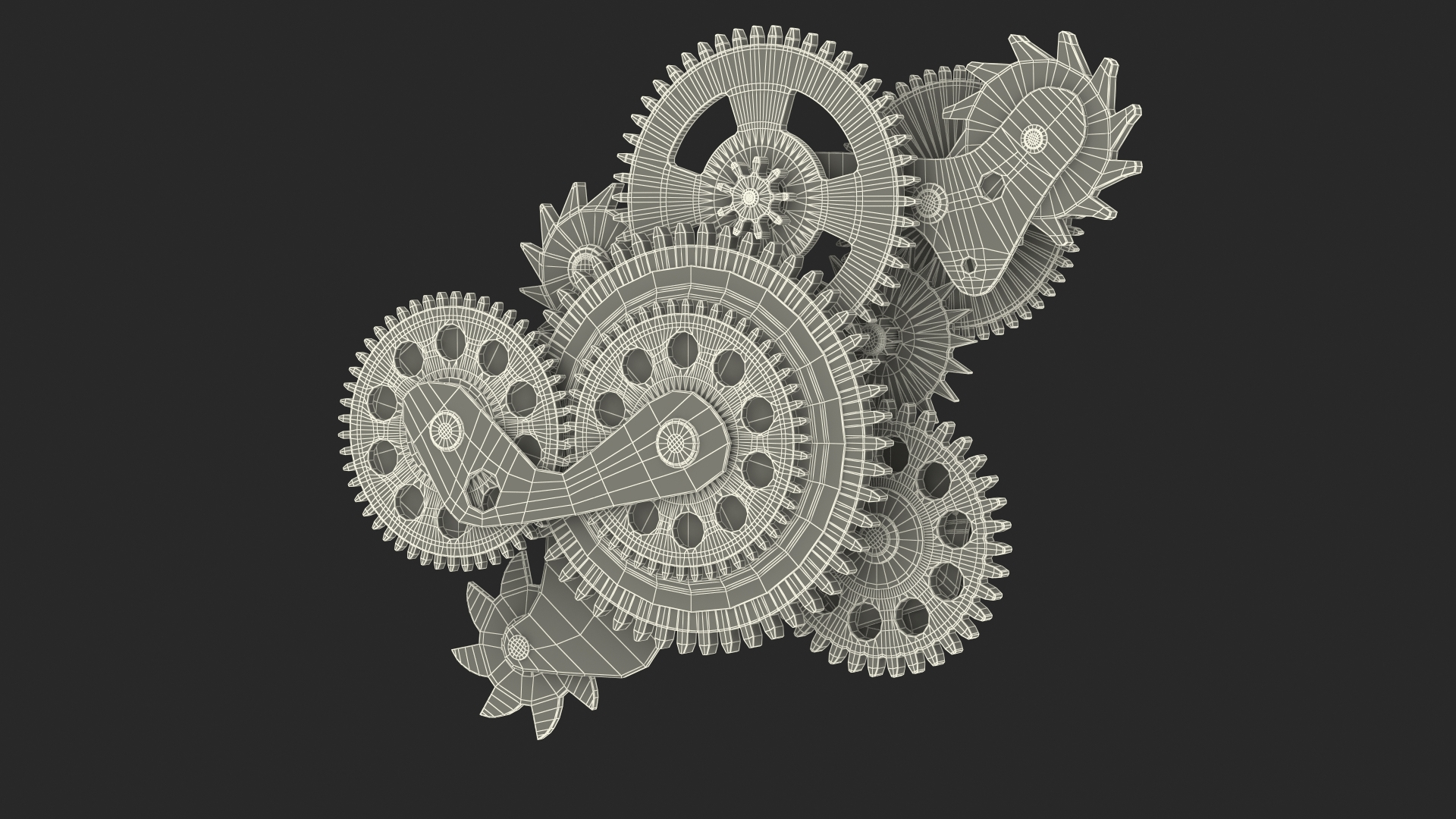 3D Cog Gears Silver - TurboSquid 1654460