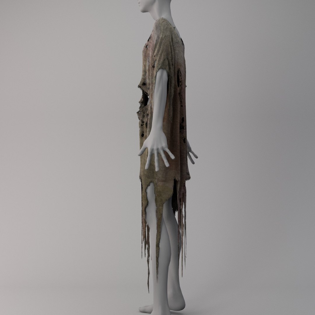 Zombie Cloth 3D Model - TurboSquid 1234121