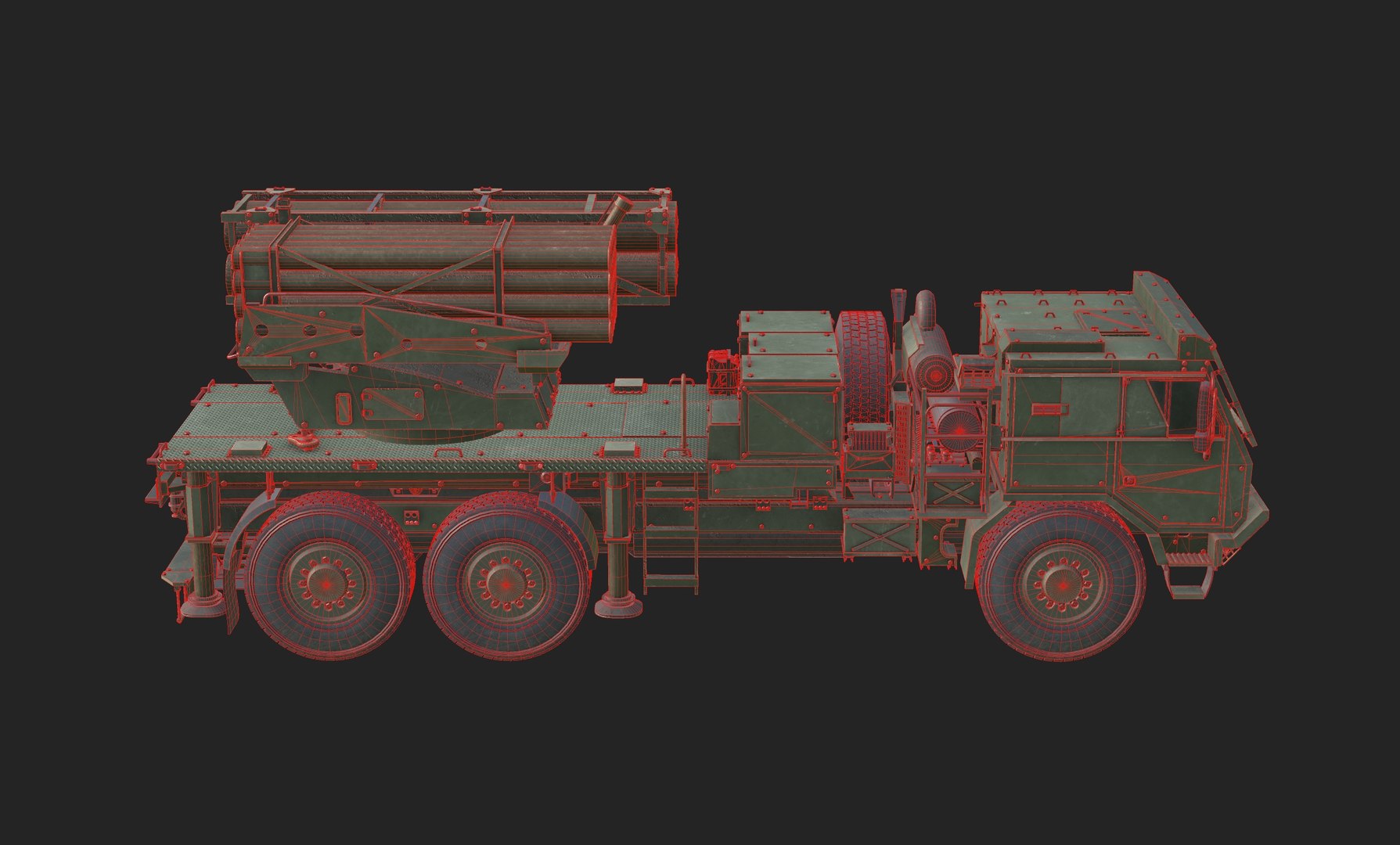 3D Model PULS Multiple Rocket Launcher - TurboSquid 2241533