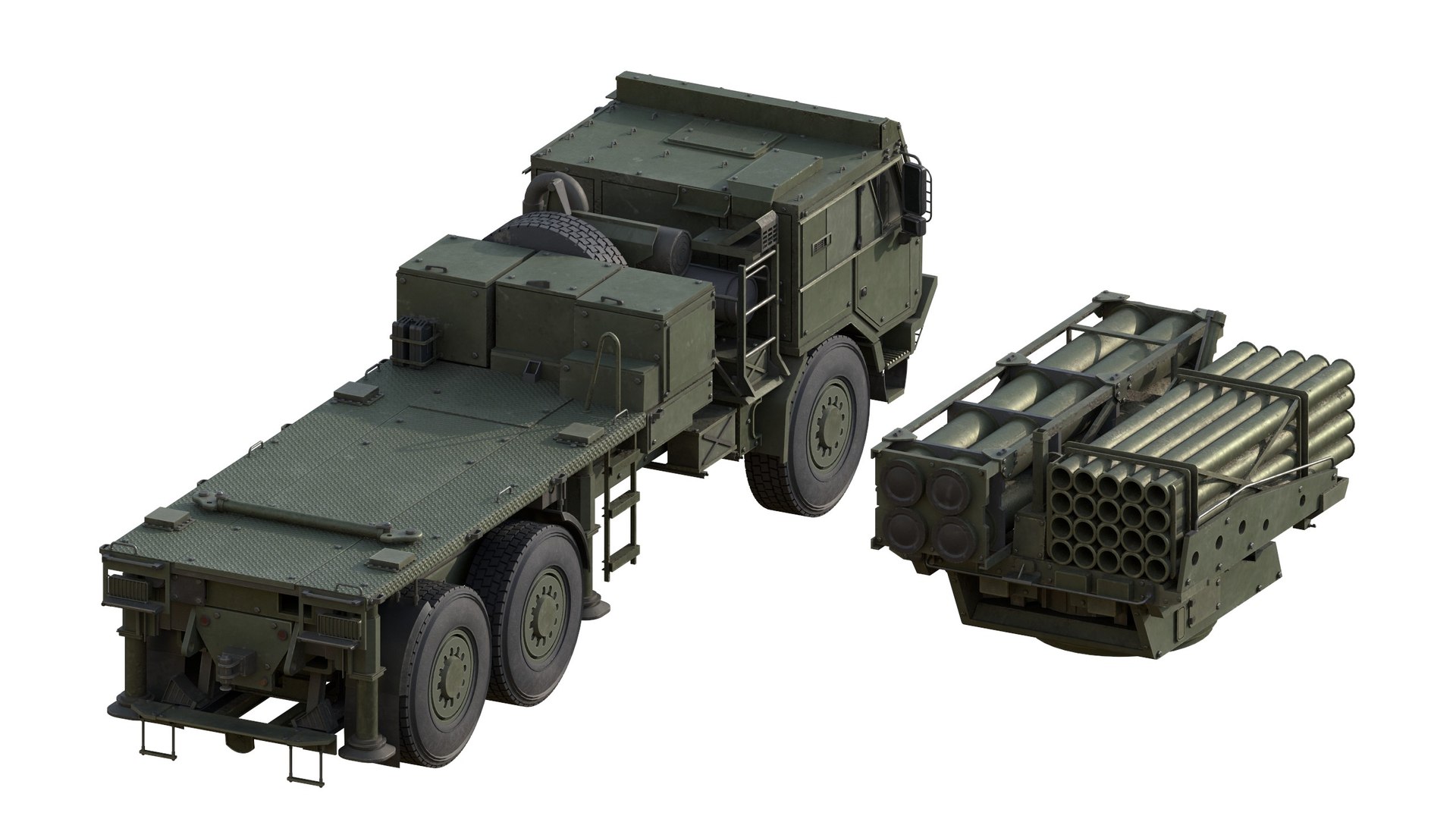 3D Model PULS Multiple Rocket Launcher - TurboSquid 2241533