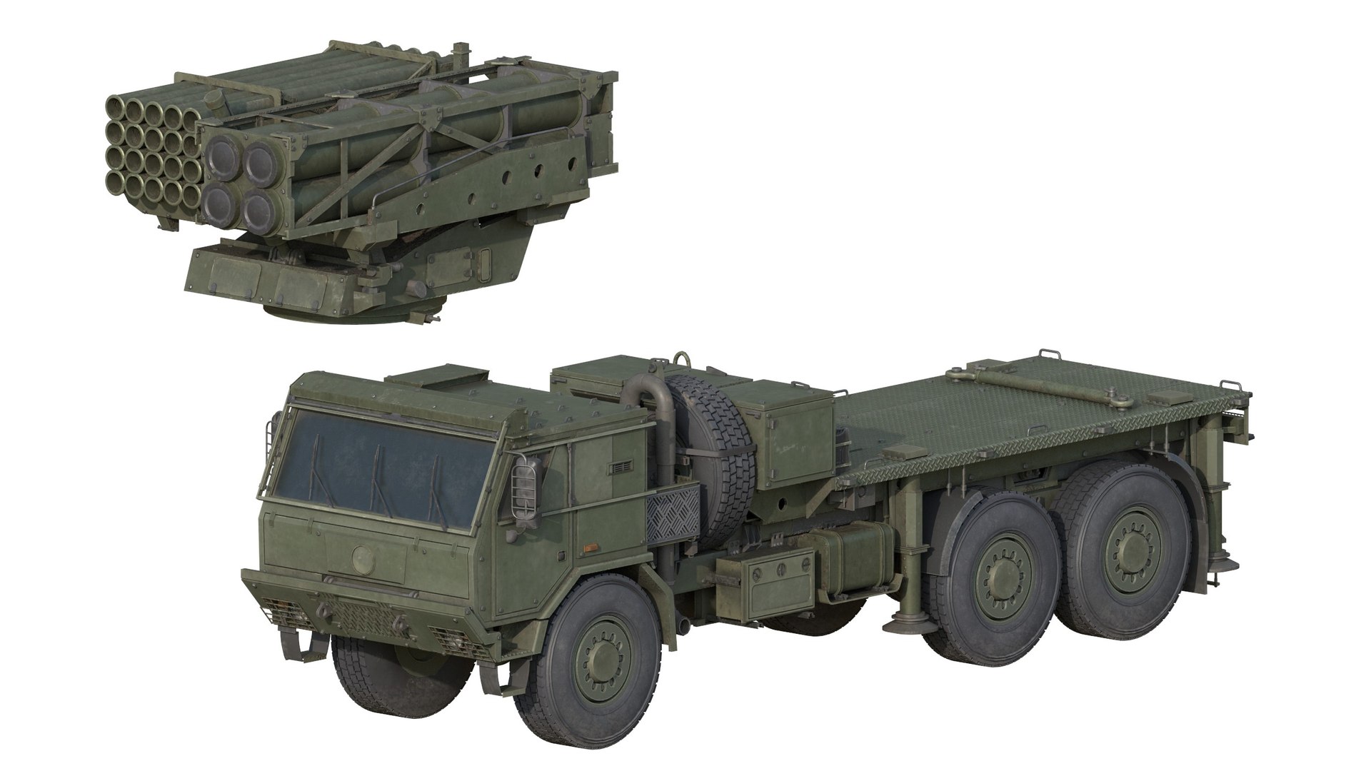 3D Model PULS Multiple Rocket Launcher - TurboSquid 2241533