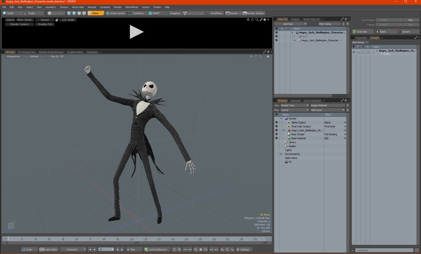 Angry Jack Skellington Character 3D Model - TurboSquid 2007299