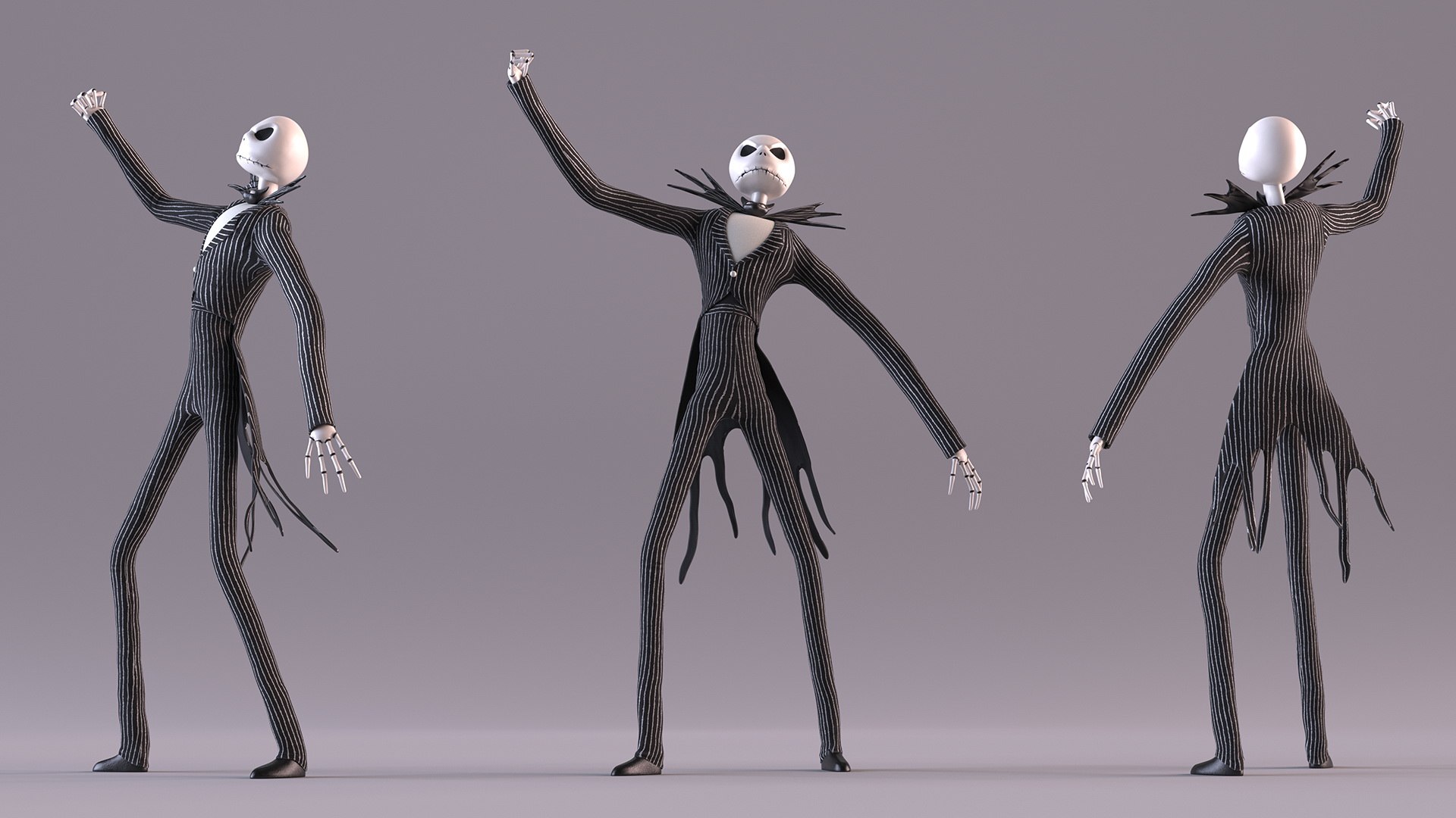 Angry Jack Skellington Character 3D Model - TurboSquid 2007299