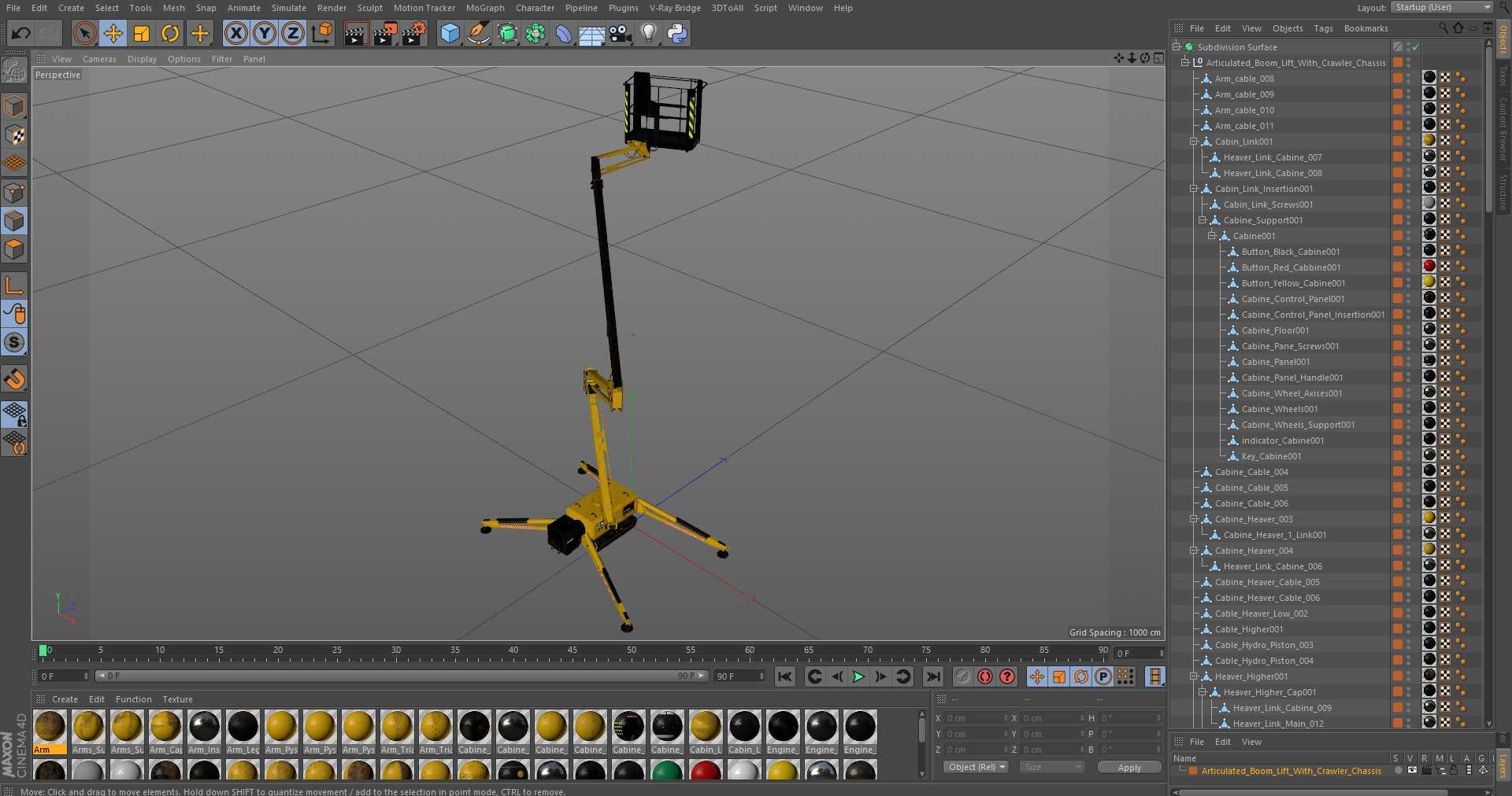 Articulated Boom Lift With Crawler Chassis 3D - TurboSquid 2277219