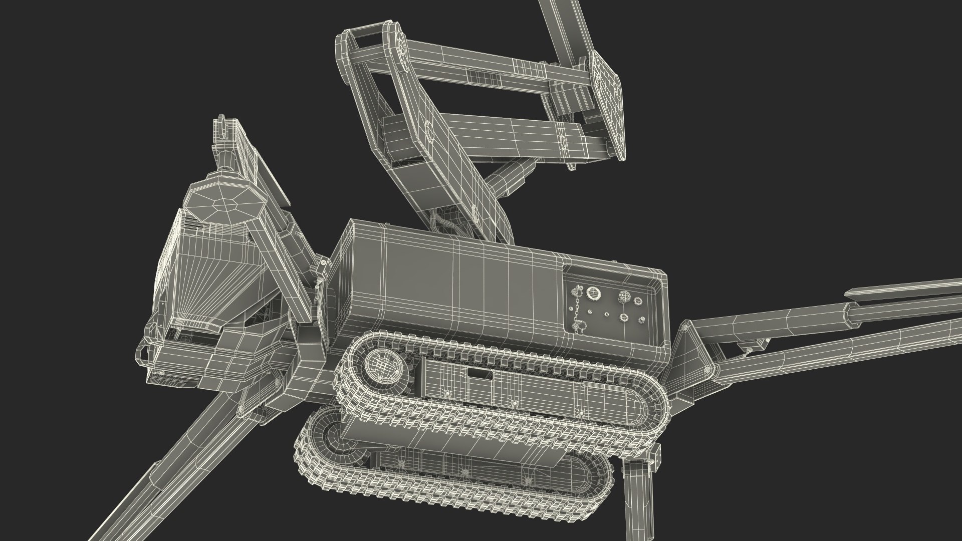 Articulated Boom Lift With Crawler Chassis 3D - TurboSquid 2277219