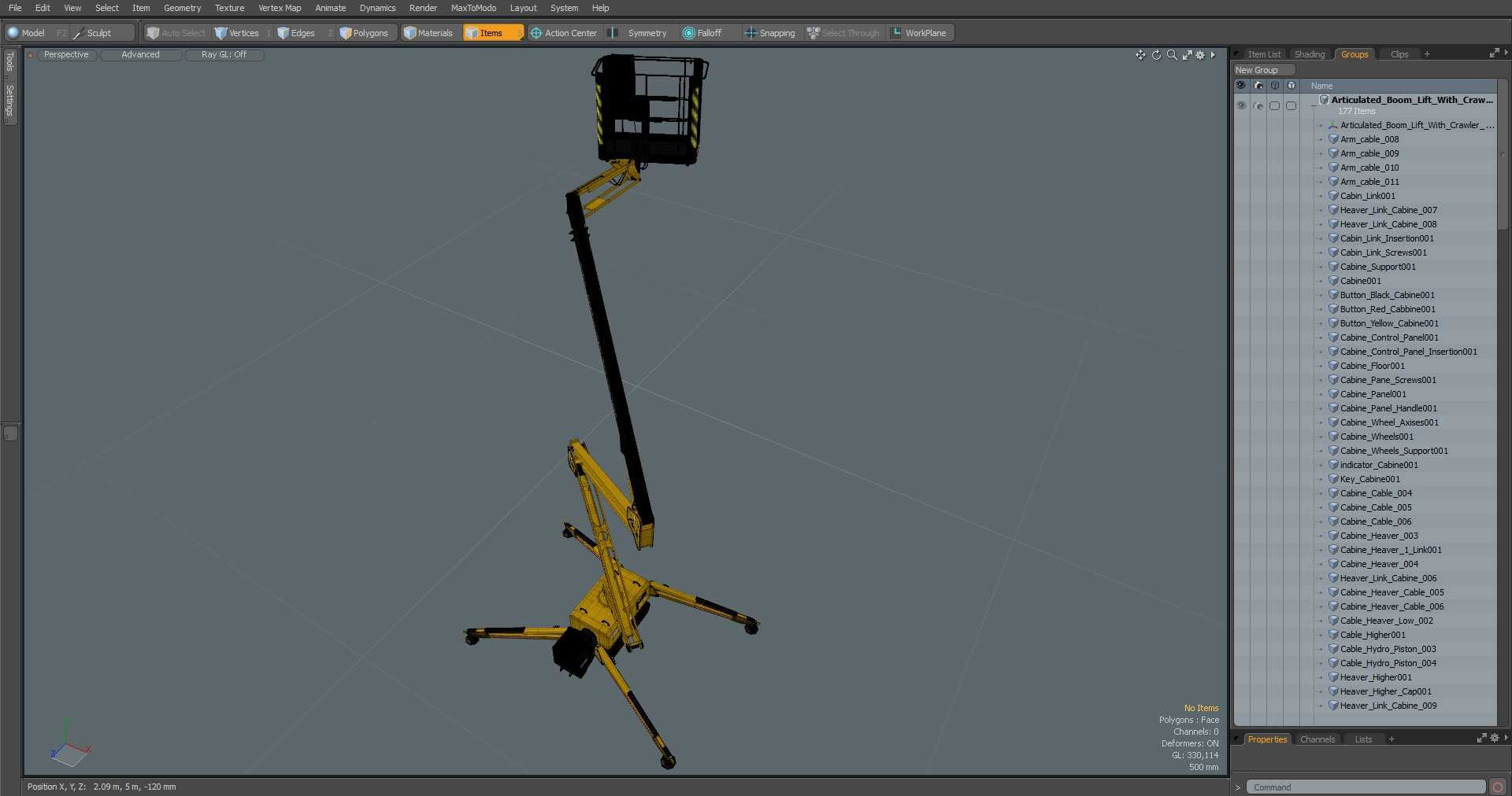 Articulated Boom Lift With Crawler Chassis 3D - TurboSquid 2277219