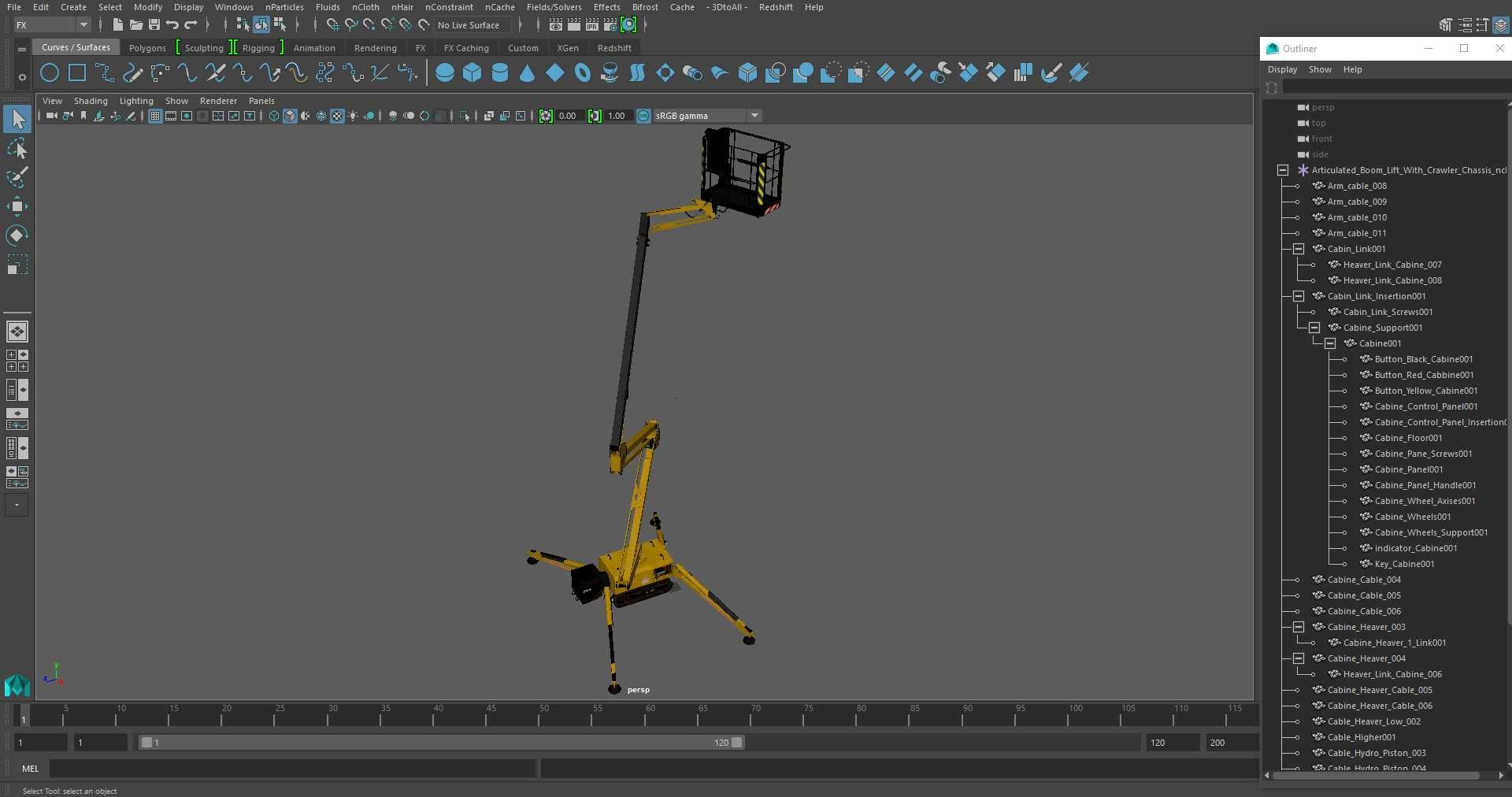 Articulated Boom Lift With Crawler Chassis 3D - TurboSquid 2277219