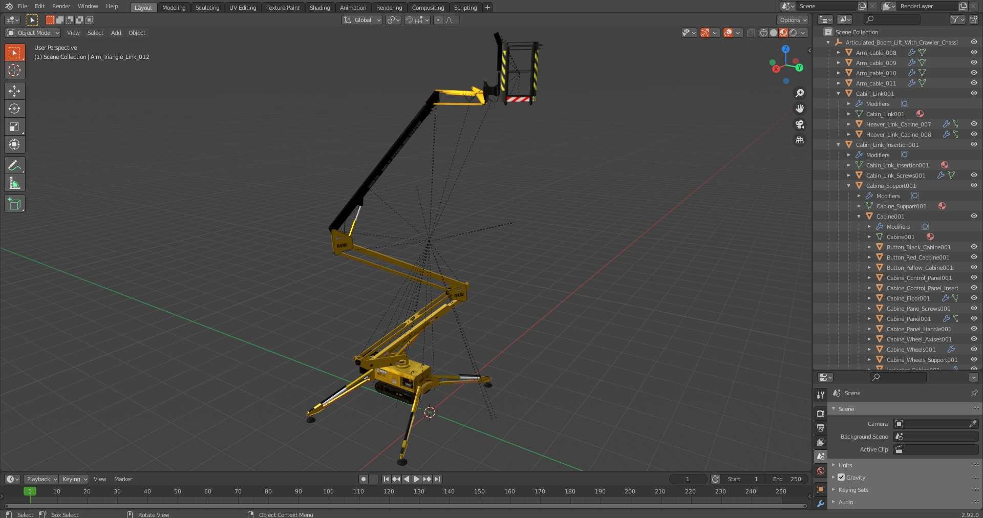 Articulated Boom Lift With Crawler Chassis 3D - TurboSquid 2277219