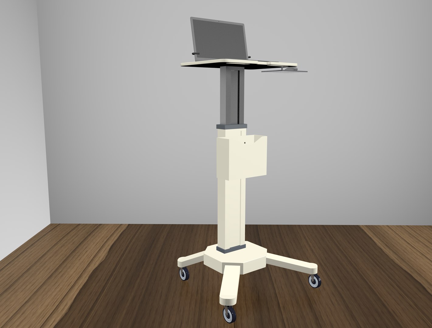 Mobile Laptop Cart 3D Model - TurboSquid 1250987