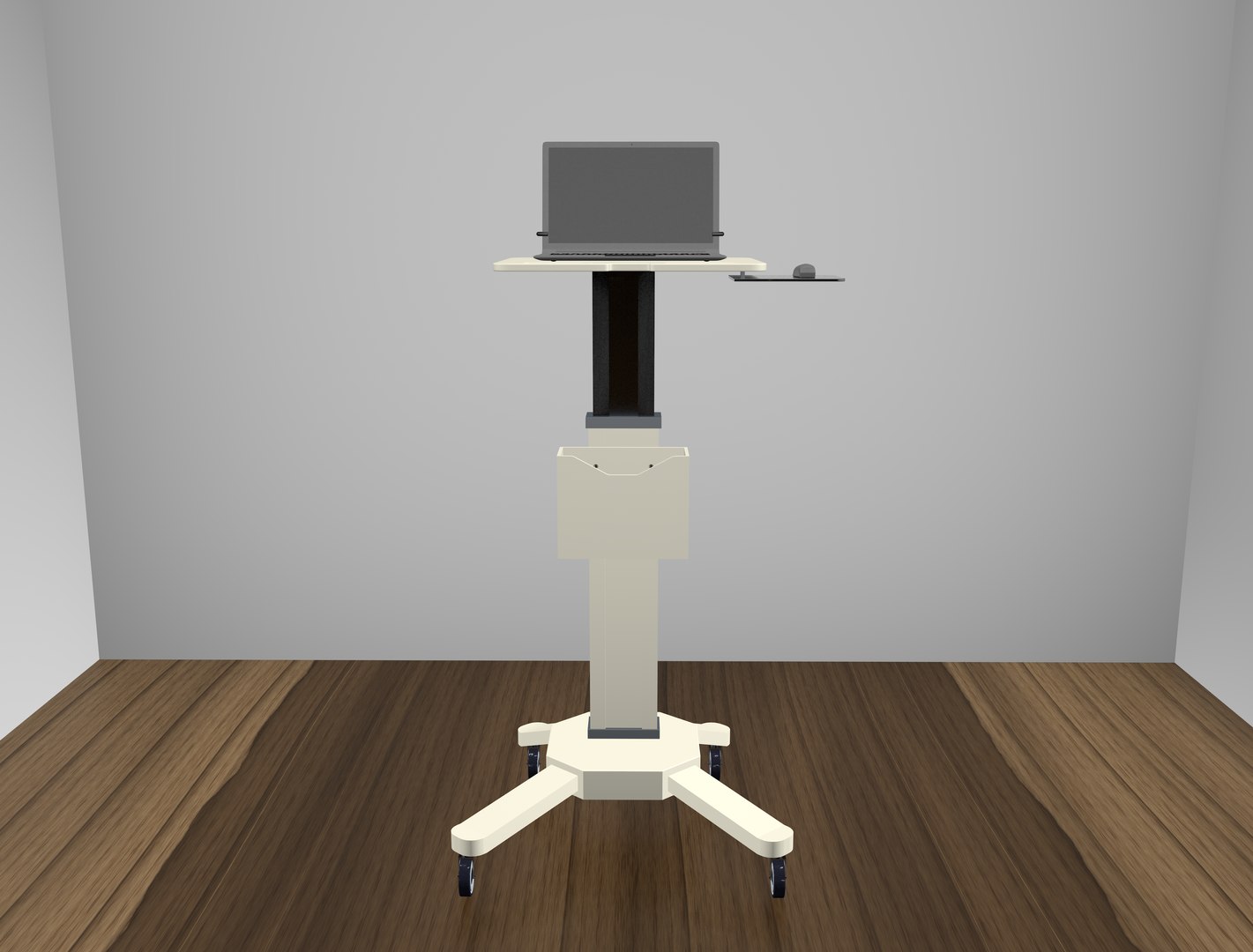 Mobile Laptop Cart 3D Model - TurboSquid 1250987