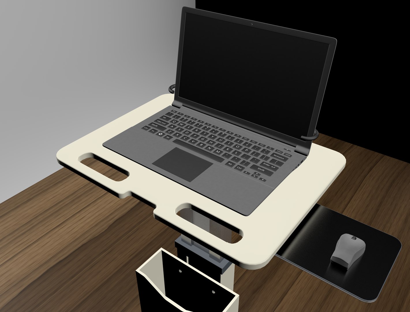 Mobile Laptop Cart 3D Model - TurboSquid 1250987