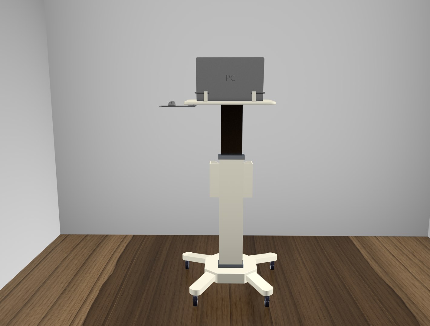 Mobile Laptop Cart 3D Model - TurboSquid 1250987