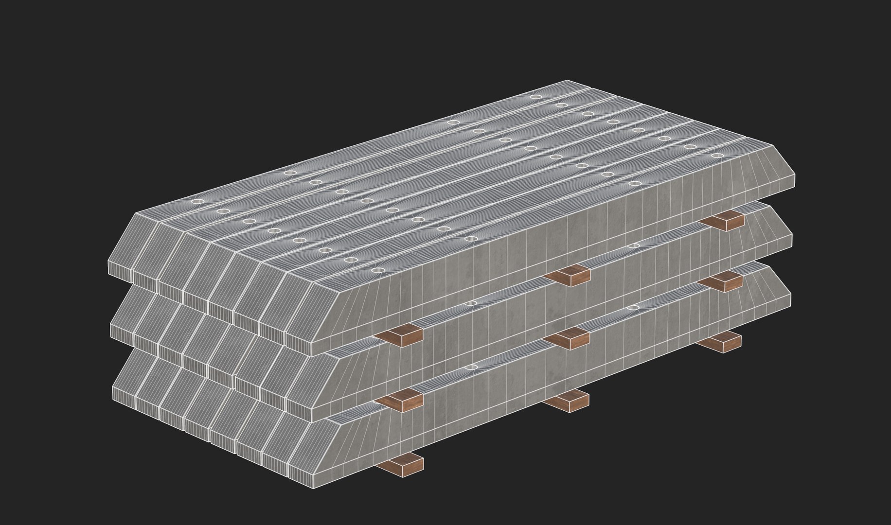 3D Concrete Construction Materials Collection Model - TurboSquid 2293041