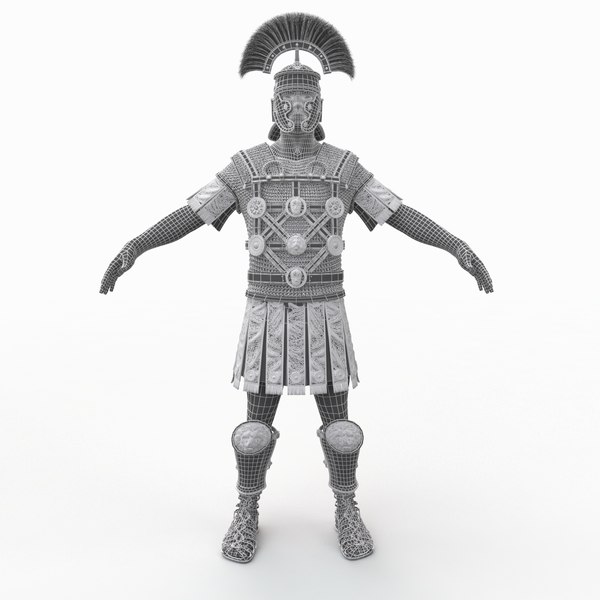 3d roman armor set model