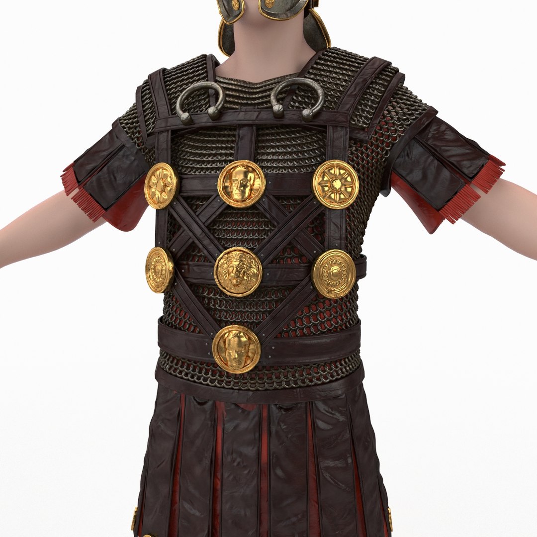 3d roman armor set model