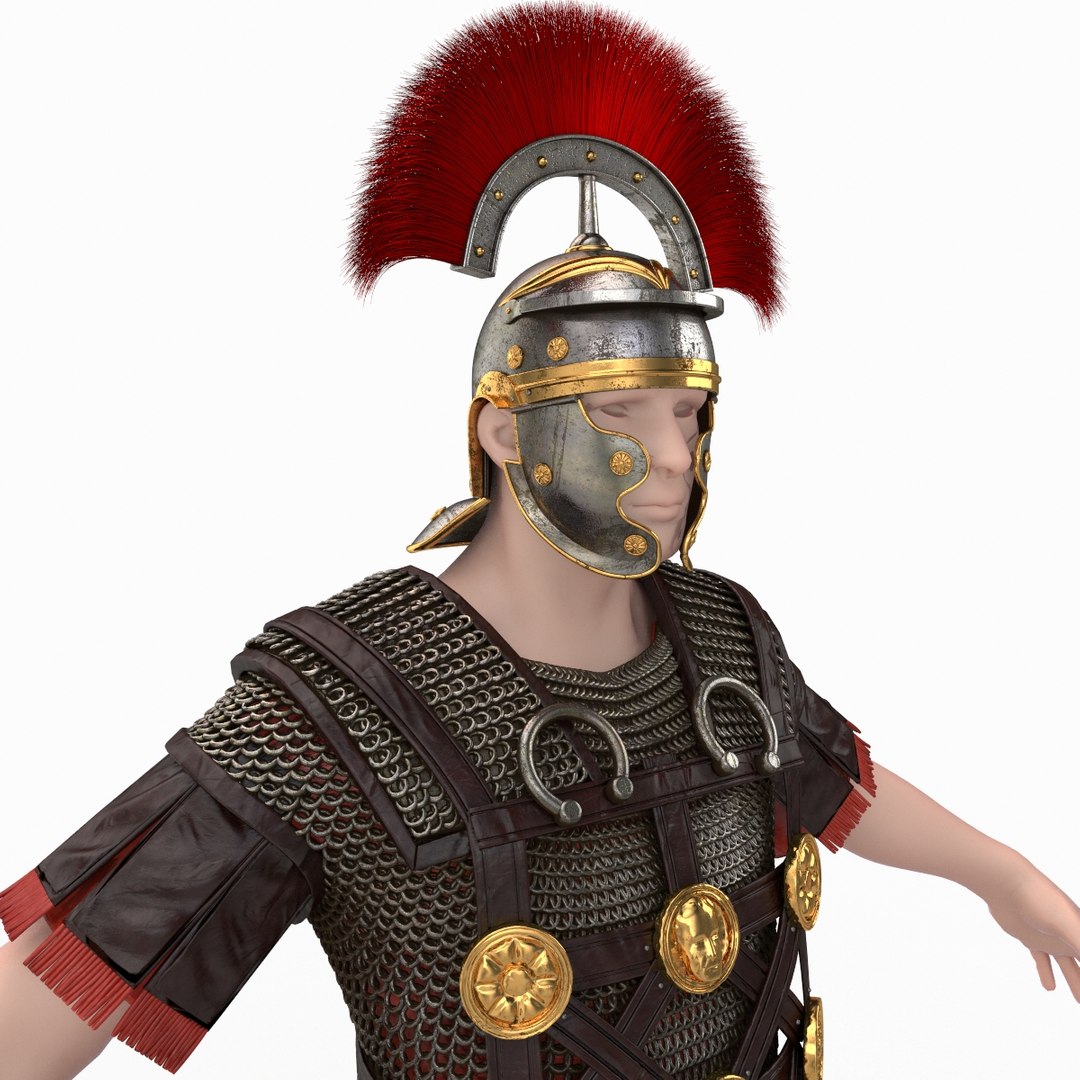 3d roman armor set model