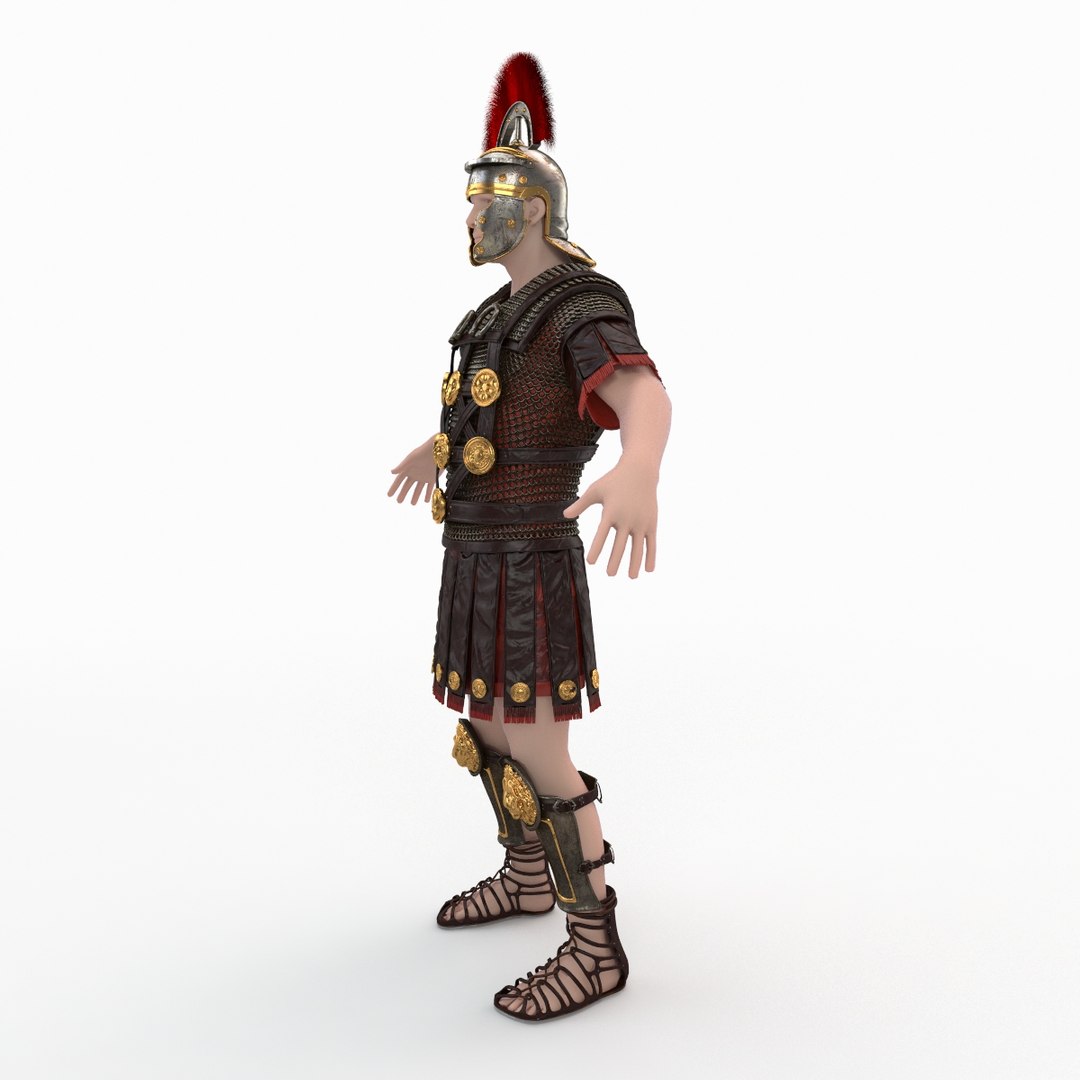 3d roman armor set model