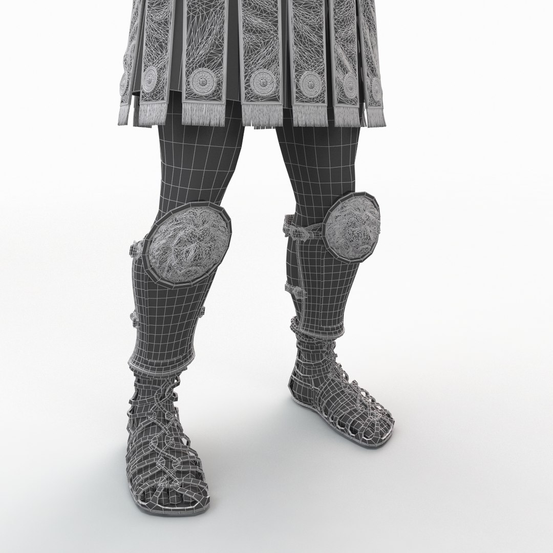 3d roman armor set model