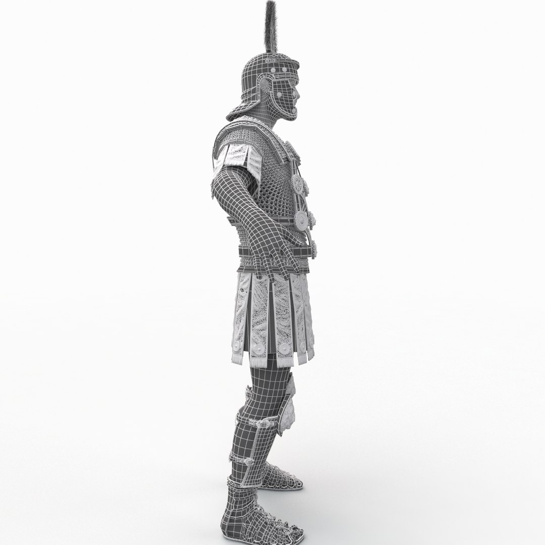 3d roman armor set model