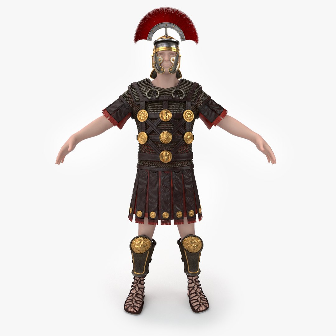 3d roman armor set model