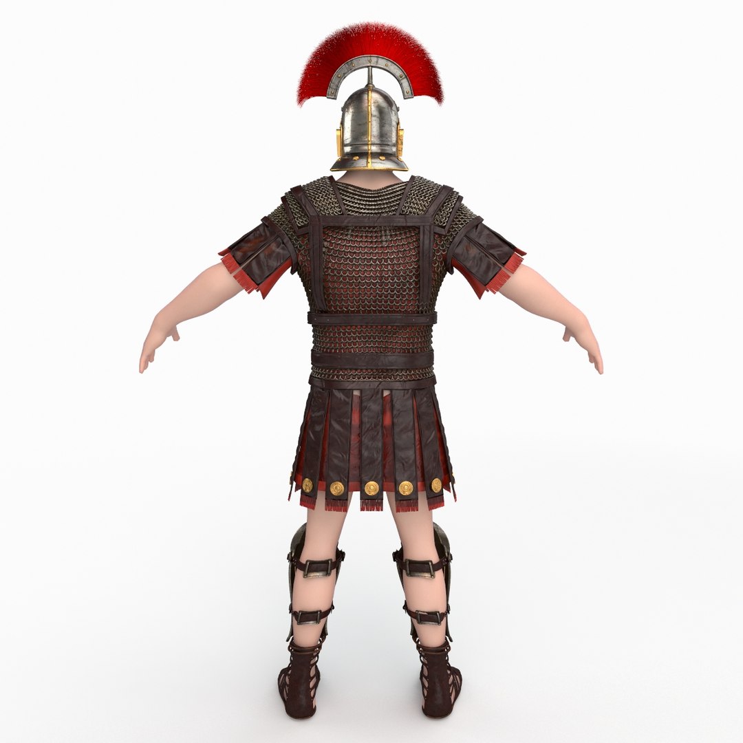 3d roman armor set model