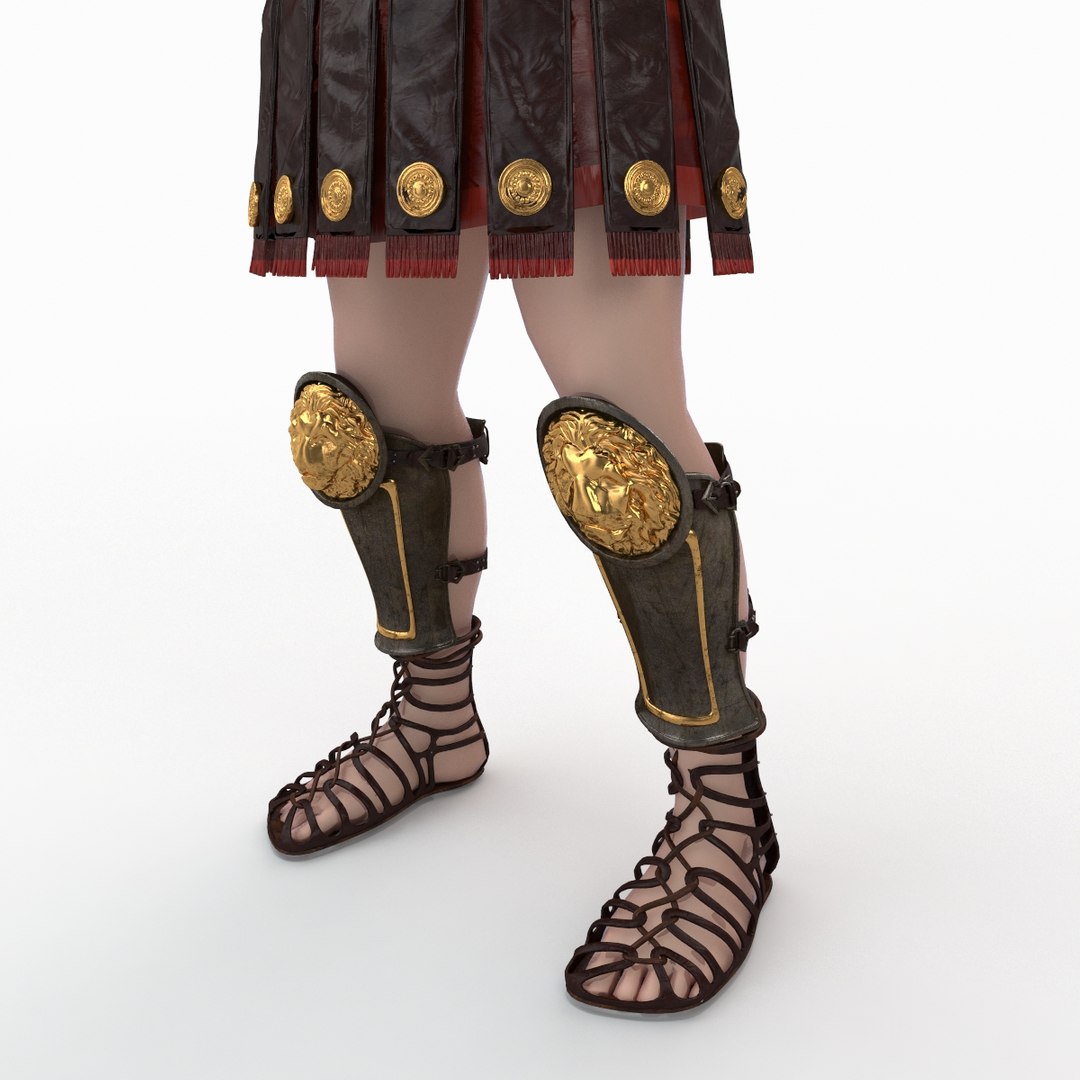 3d roman armor set model