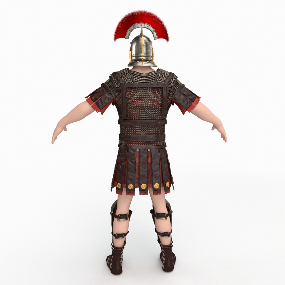 3d roman armor set model