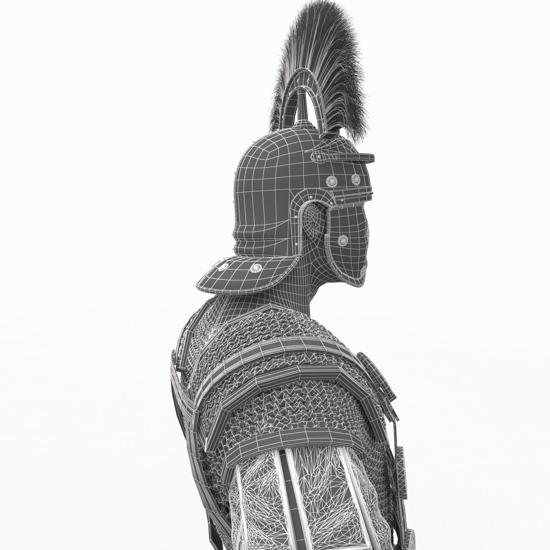 3d roman armor set model