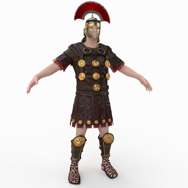 3d roman armor set model