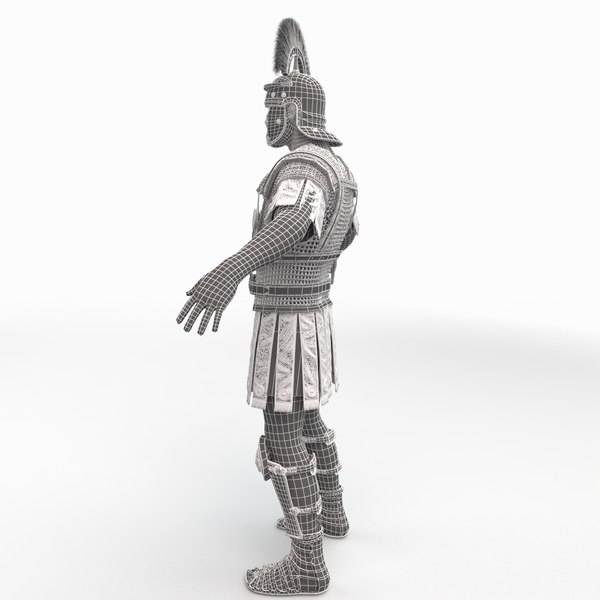 3d roman armor set model