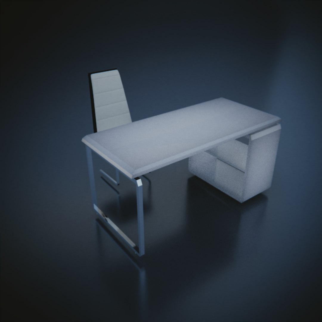 Working desk 3D model - TurboSquid 1334359