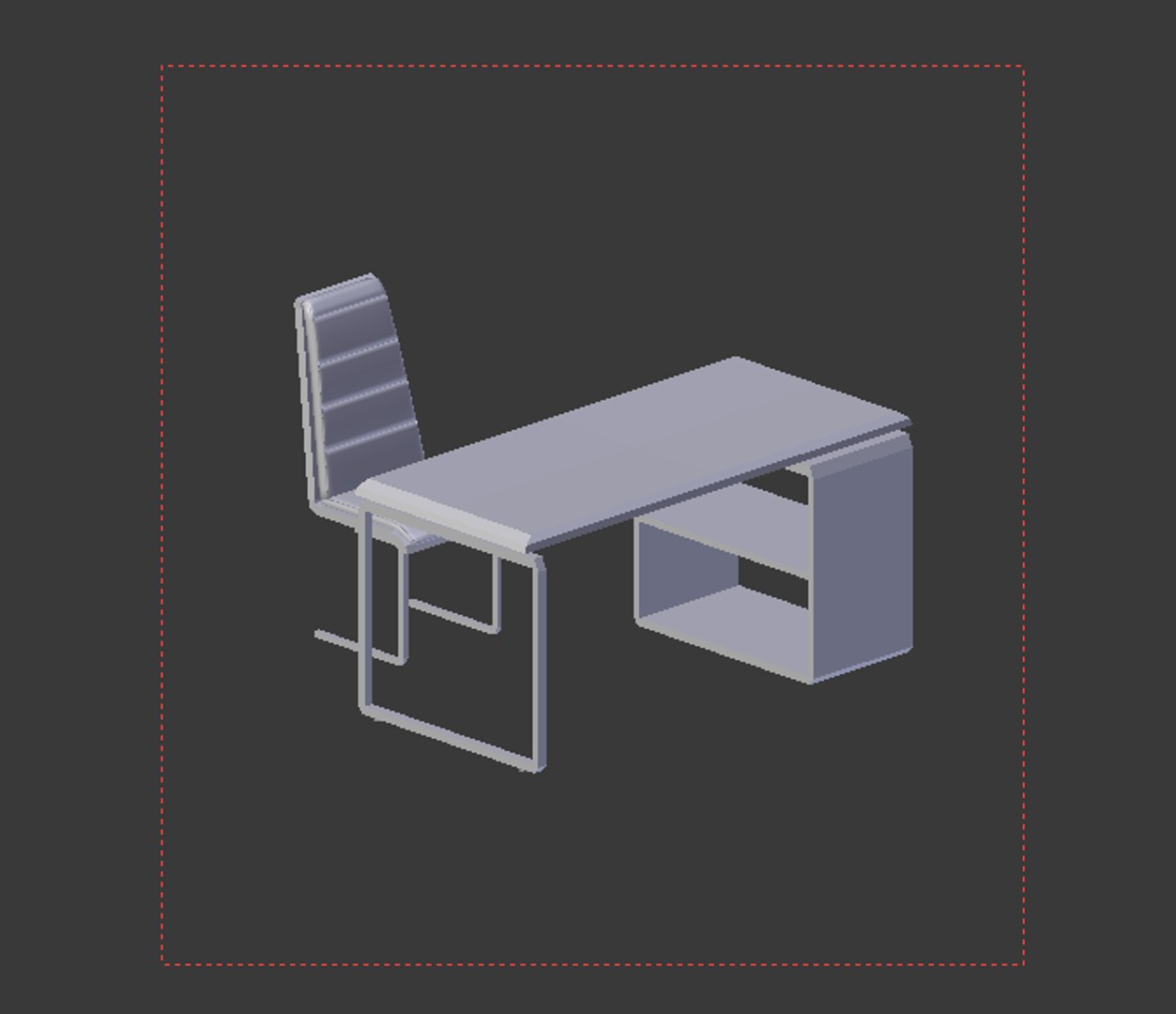 Working desk 3D model - TurboSquid 1334359