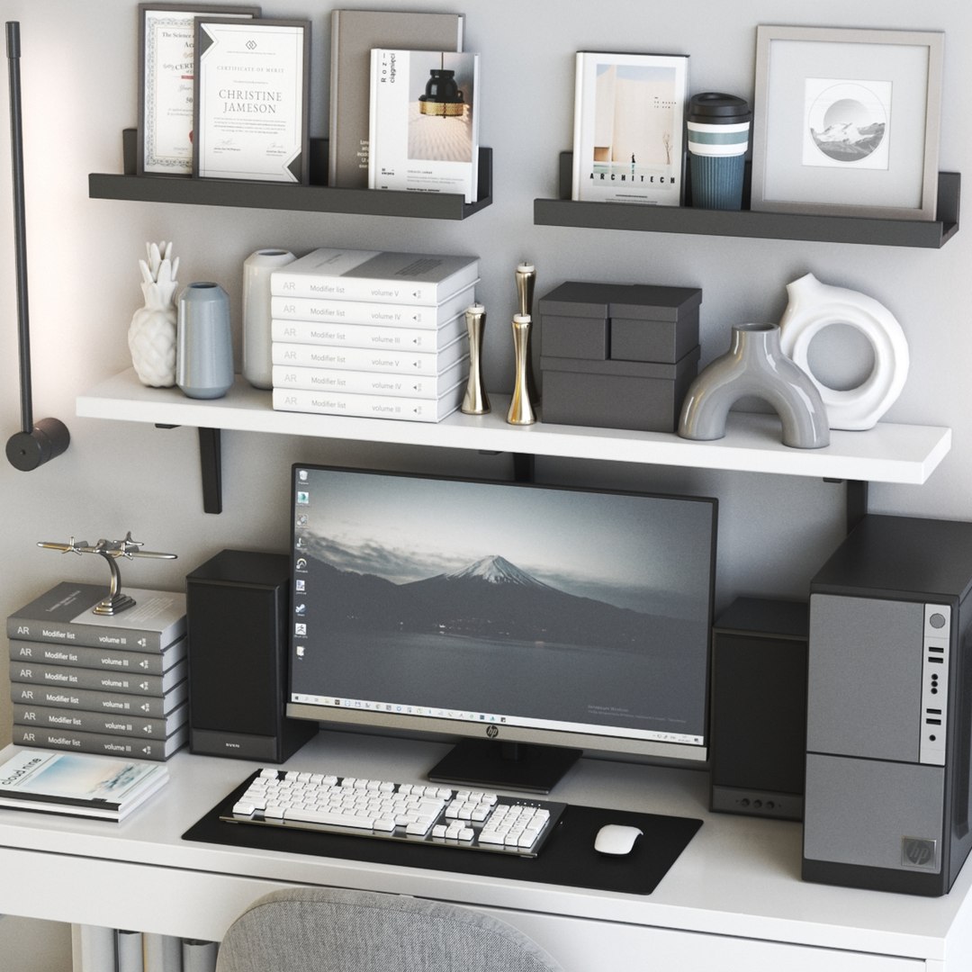 3D IKEA Office Workplace 104 Model - TurboSquid 1846741
