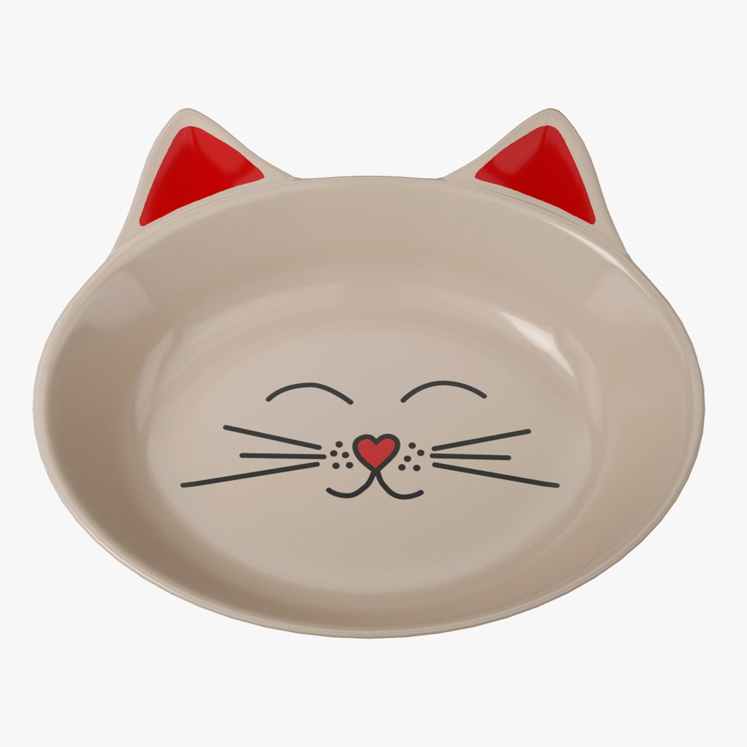 Cat Dish 3D Model - TurboSquid 1554713