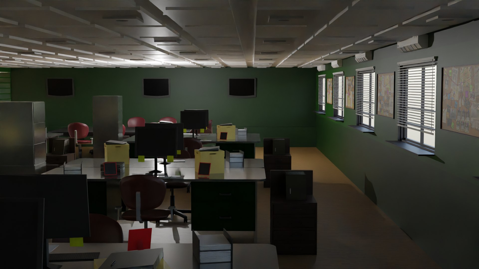 3D Police Station Interior - TurboSquid 2158050