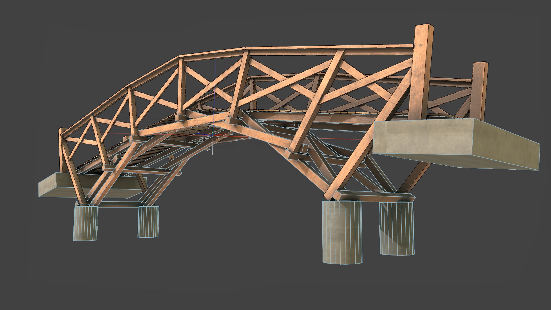 3D Da Vinci Bridge - TurboSquid 2156759