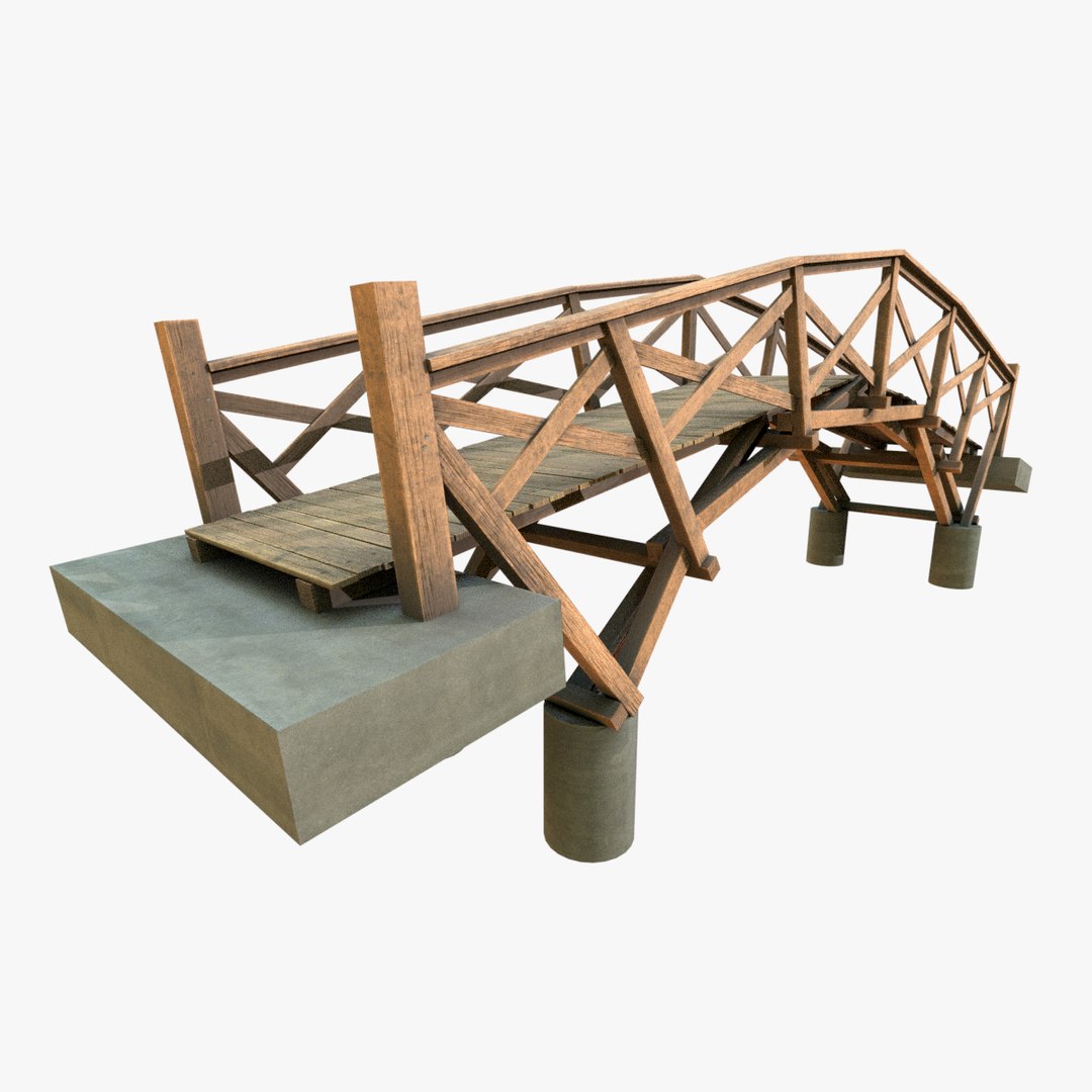 3D Da Vinci Bridge - TurboSquid 2156759