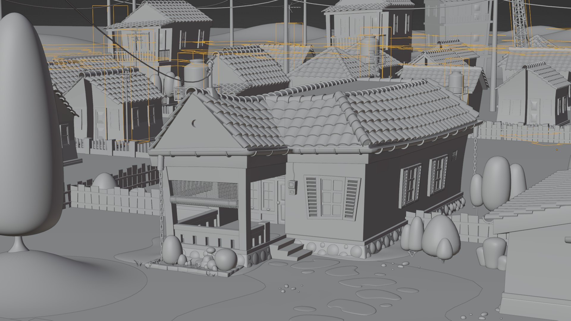 3D Village Set Model - TurboSquid 2311266