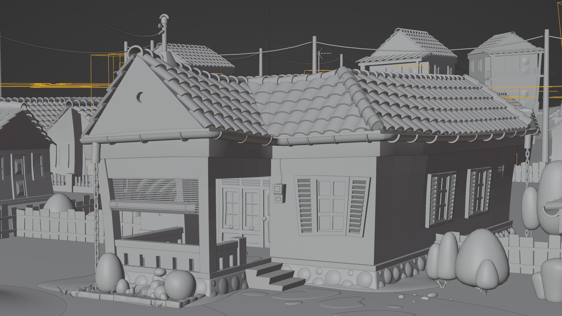 3D Village Set Model - TurboSquid 2311266