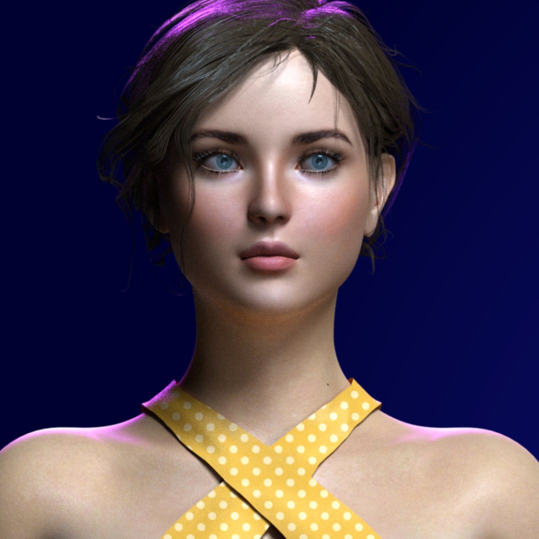 Realistic Beautiful Woman Rigged 3D - TurboSquid 2067295