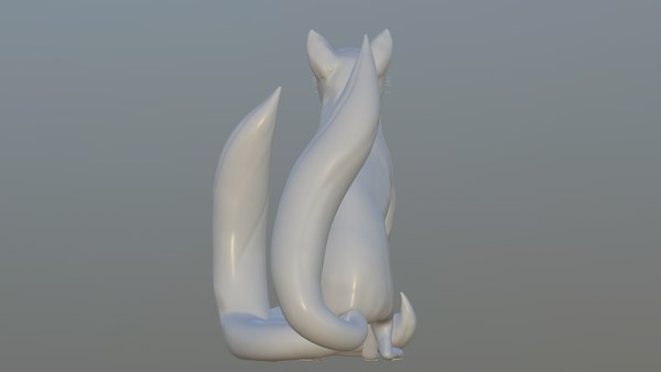 3D Fox with 3 tails - TurboSquid 1983625