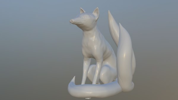 3D Fox with 3 tails - TurboSquid 1983625