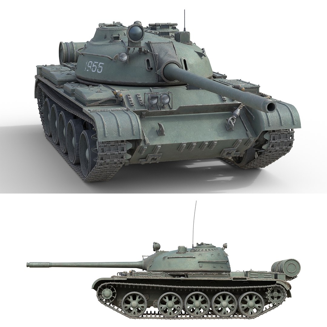 T 55 Main Battle Tank 3D - TurboSquid 2331399