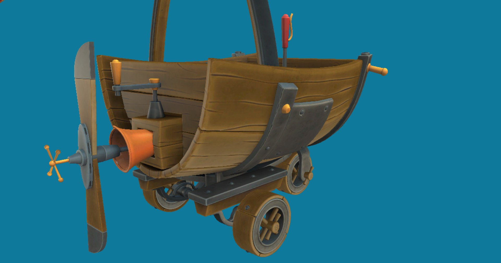 3D Flying Vehicle Hand-Painted Model - TurboSquid 2111708